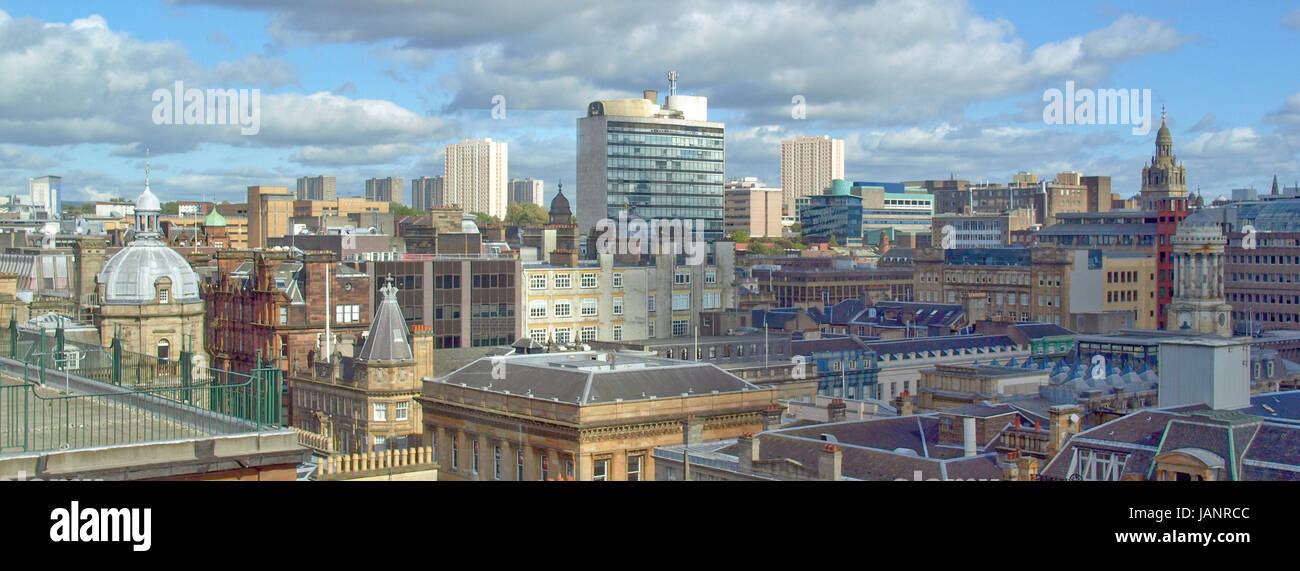 Aerial view of the city of Glasgow, Scotland Stock Photo - Alamy