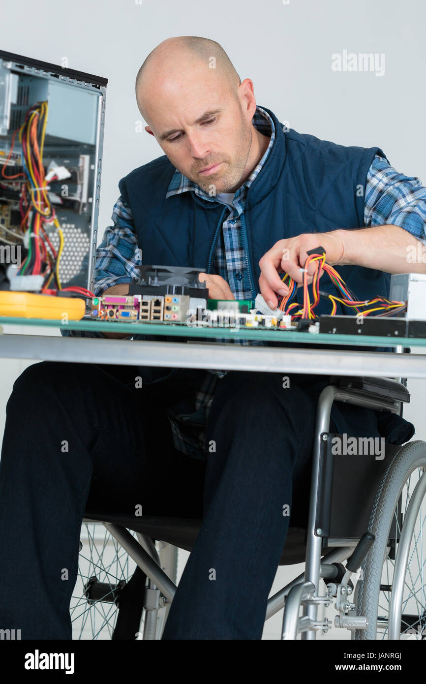 Disabled worker hi-res stock photography and images - Alamy