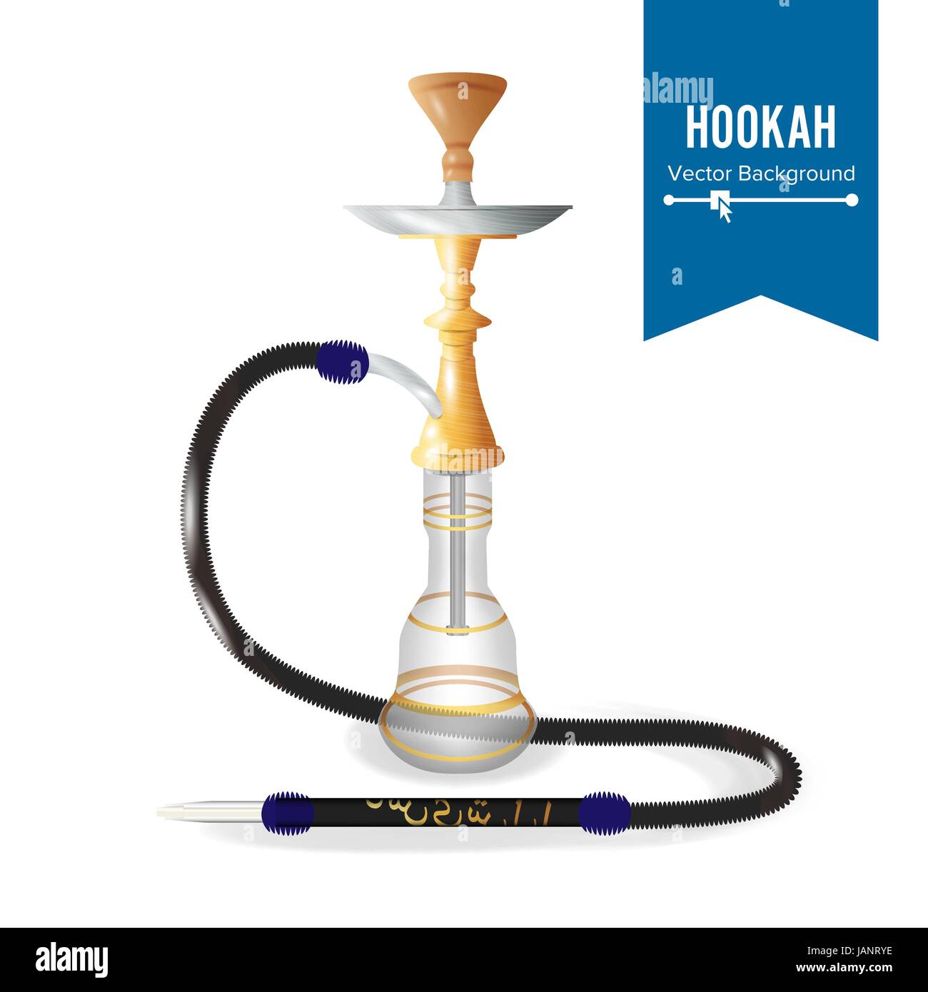 Hookah Vector. Classic Egyptian, Arabic Style. Isolated On White ...