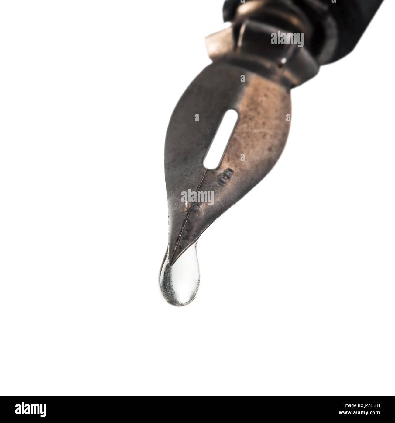 Ink pen dripping ink Cut Out Stock Images & Pictures - Alamy