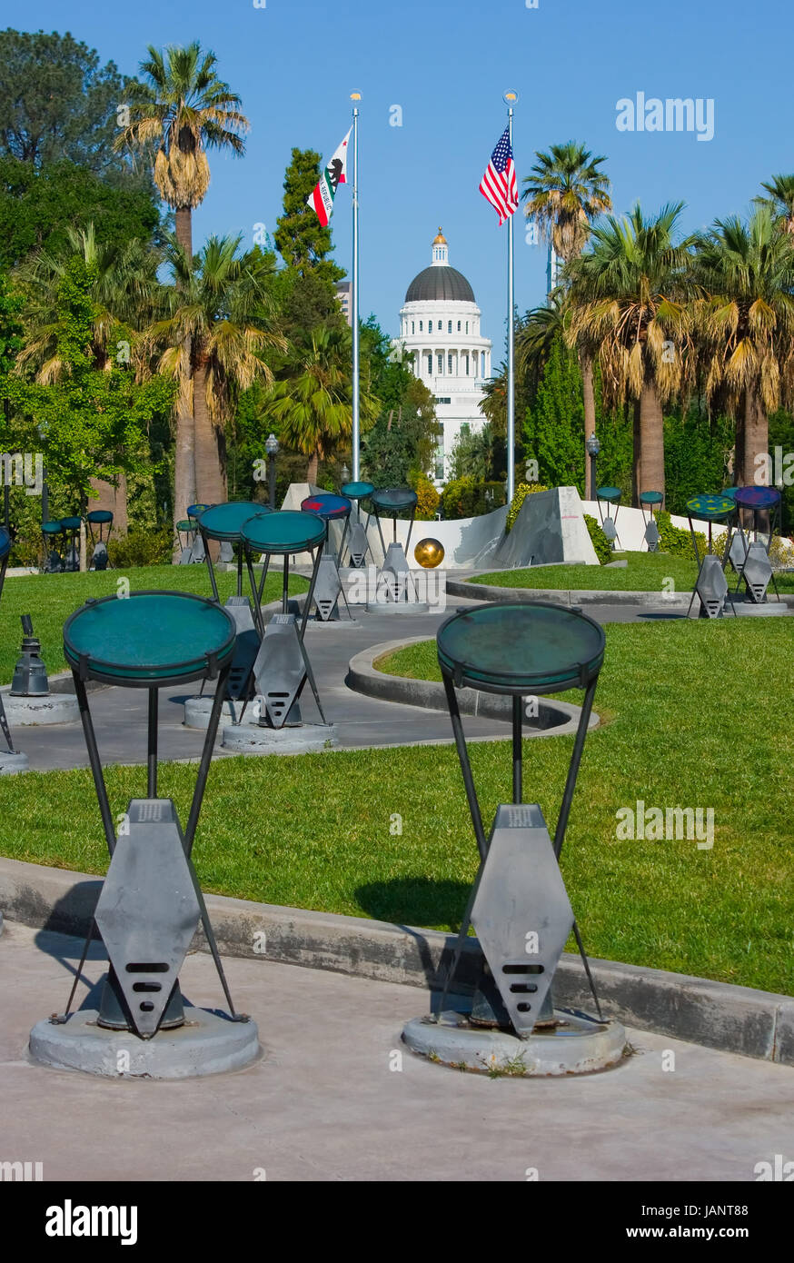 Sacramento capitol building flags hi-res stock photography and images ...