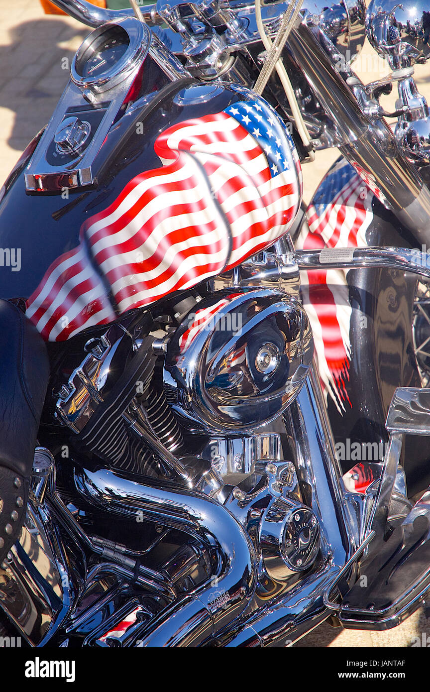 Custom Harley Davidson motorcycle Stock Photo - Alamy