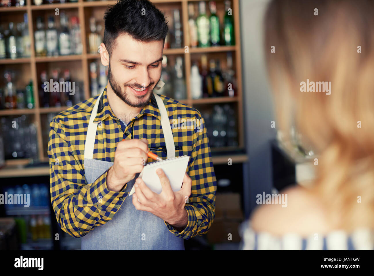 Bartender taking order hi-res stock photography and images - Alamy