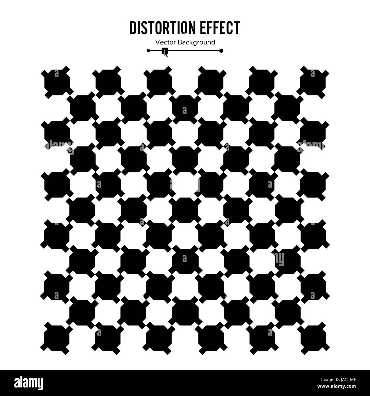 Optical Illusion. Vector 3d Art. Distortion Dynamic Effect. Geometric ...