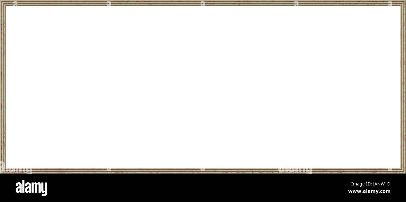 Golden frame with white inside Stock Photo - Alamy