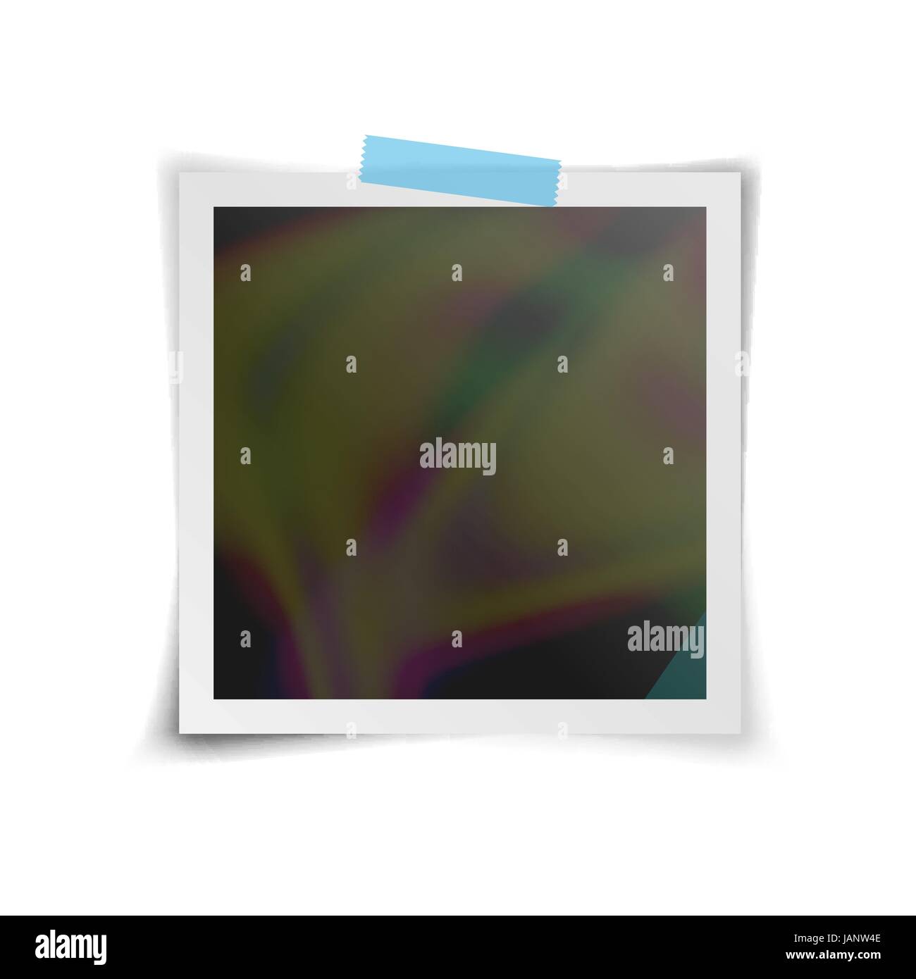 Instant Photo Frame Vector. Retro Photo Frame Isolated On White ...