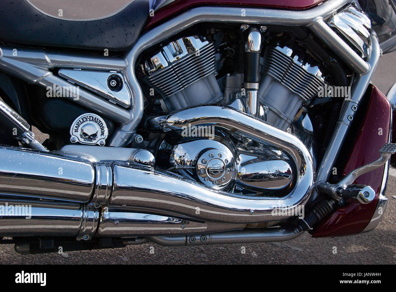 Detail of a motorcycle Stock Photo - Alamy