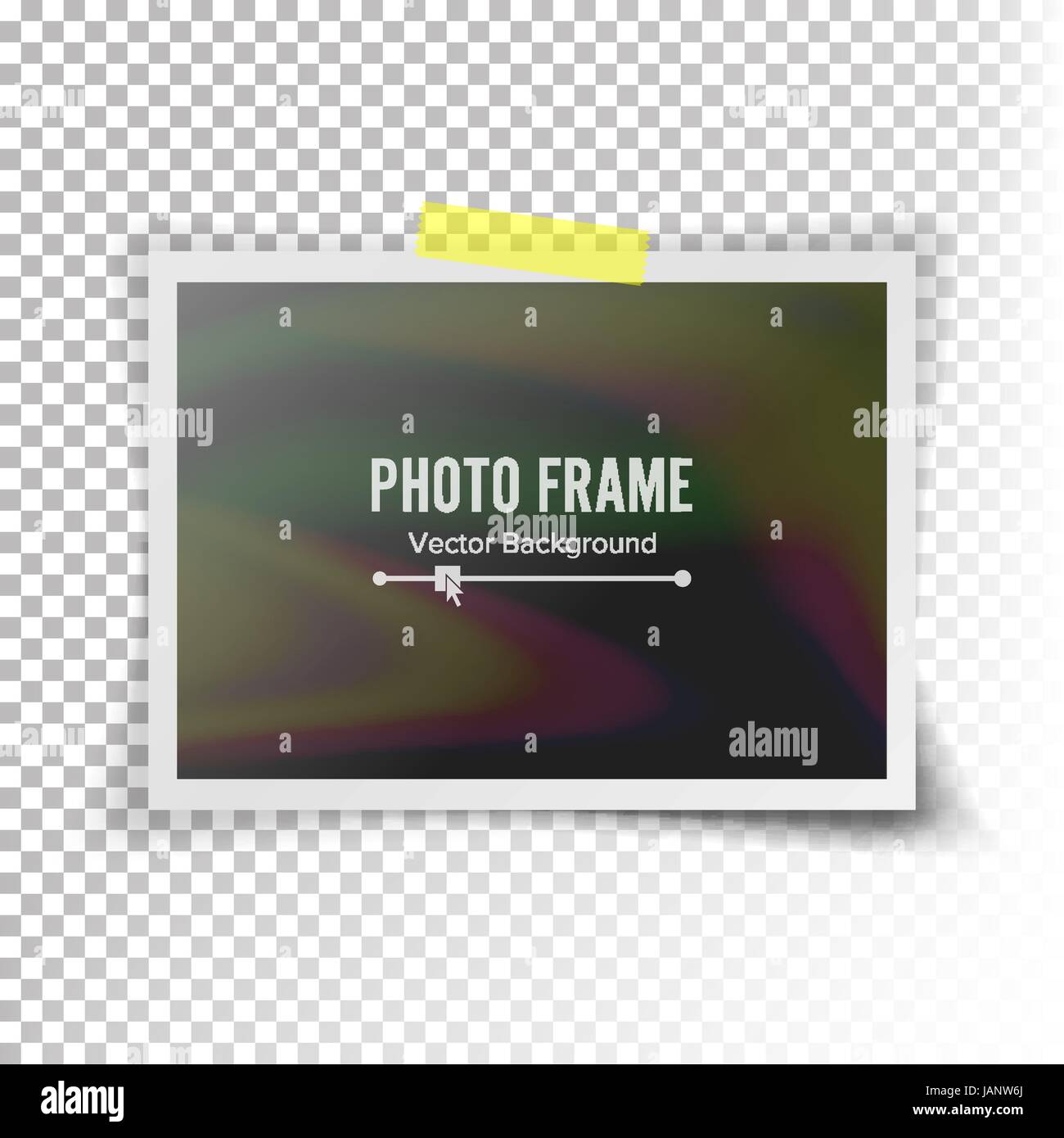 Instant Photo Frame Vector. Photorealistic Illustration Of Retro Style ...