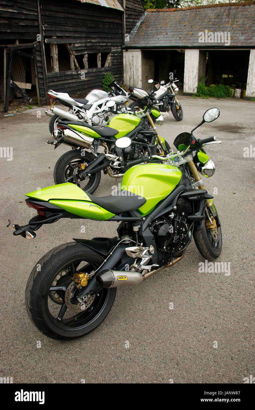 Group motorcycles parked hi-res stock photography and images - Alamy