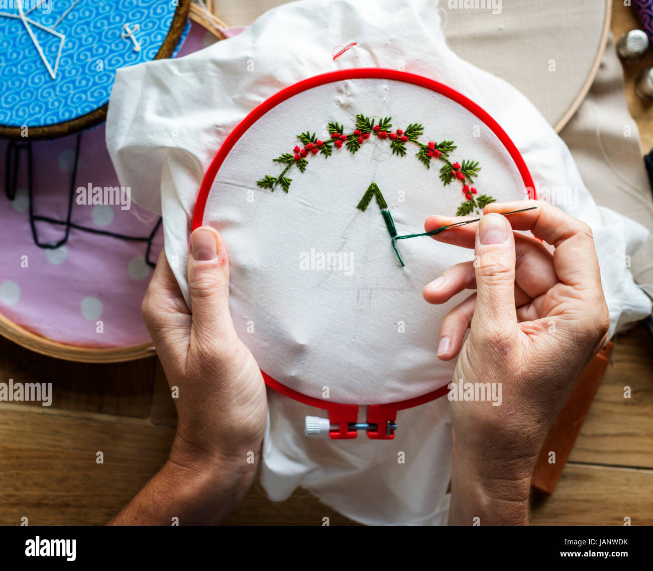 Embroidery hoop sewing accessory hi-res stock photography and images ...