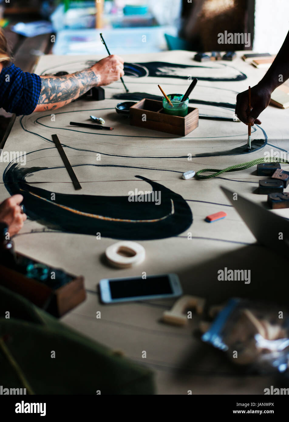 Hands coloring hi-res stock photography and images - Alamy