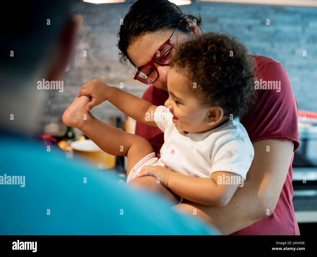 Happy brazilian family together Stock Photo - Alamy