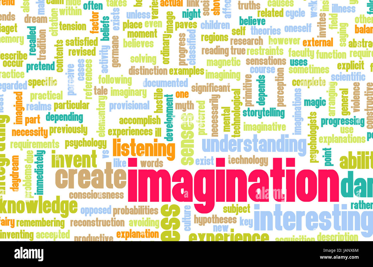 Imagination and Dare to Imagine as Concept Stock Photo - Alamy