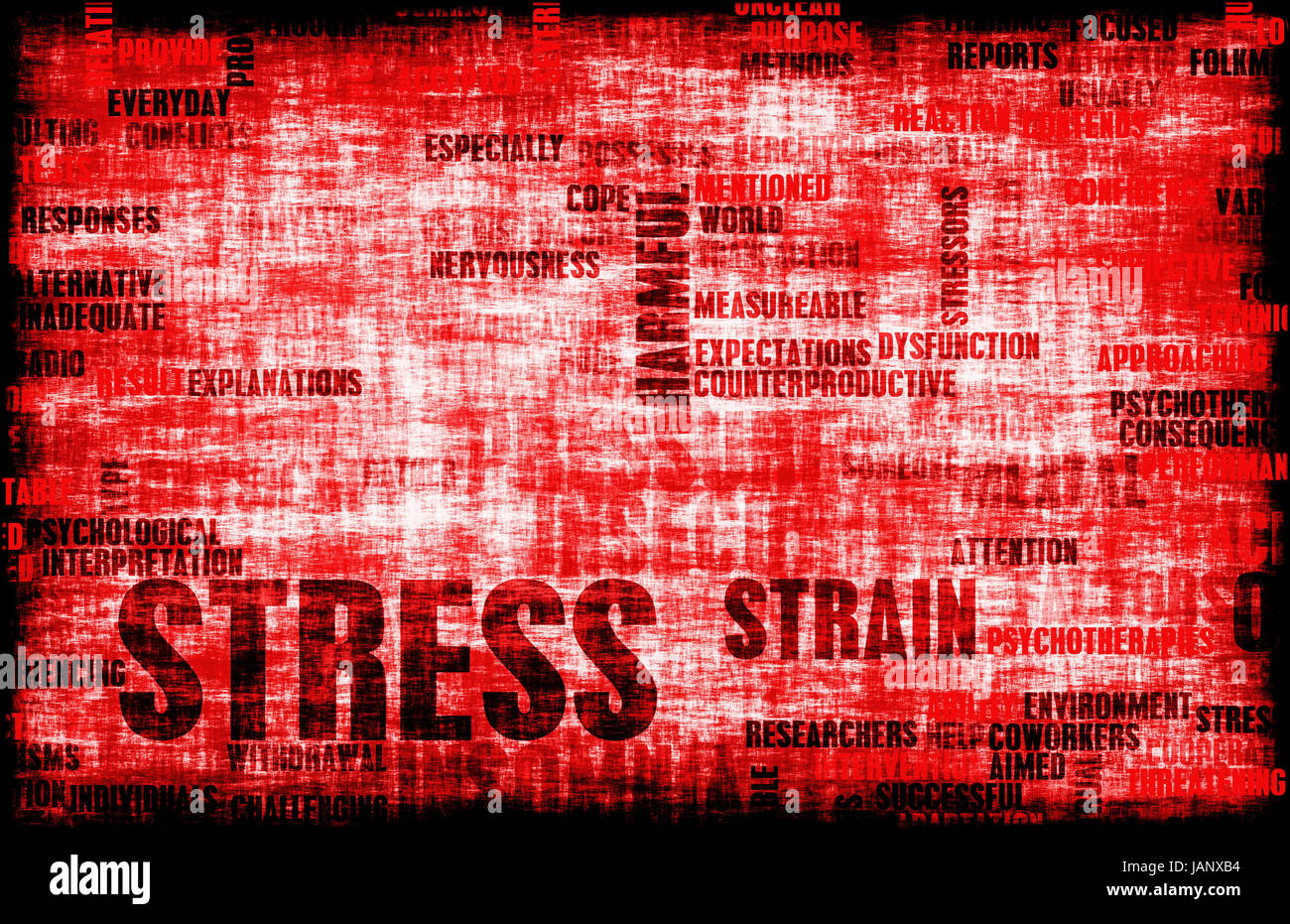 Stress Management and Being Over Stressed as Art Stock Photo - Alamy