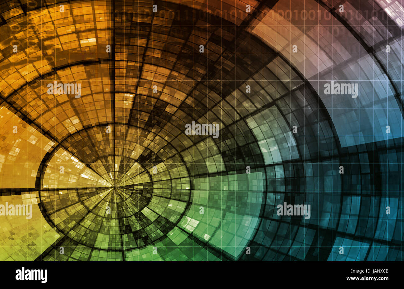 Digital Corridor with Technology Art as Concept Stock Photo - Alamy