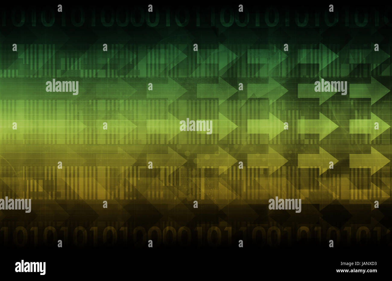 Communication Technology with Moving Data in Art Stock Photo - Alamy