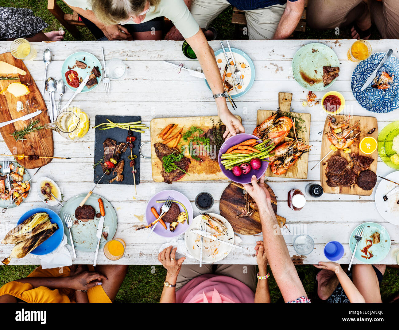 Sharing food hi-res stock photography and images - Alamy