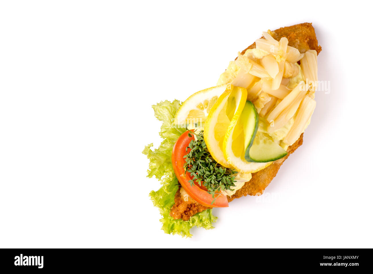 Danish specialties and national dishes, high-quality open sandwich ...