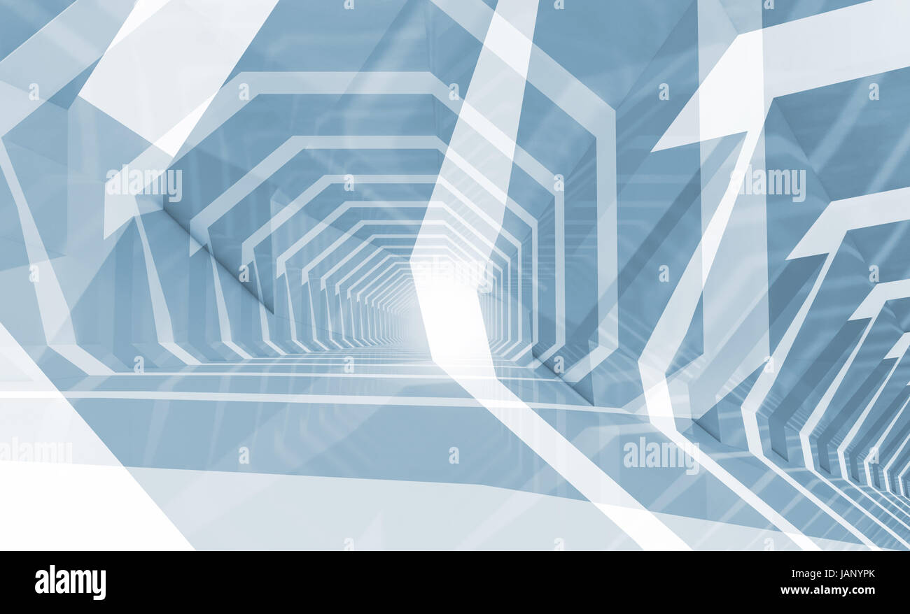 Abstract blue toned computer graphic background with chaotic geometric ...