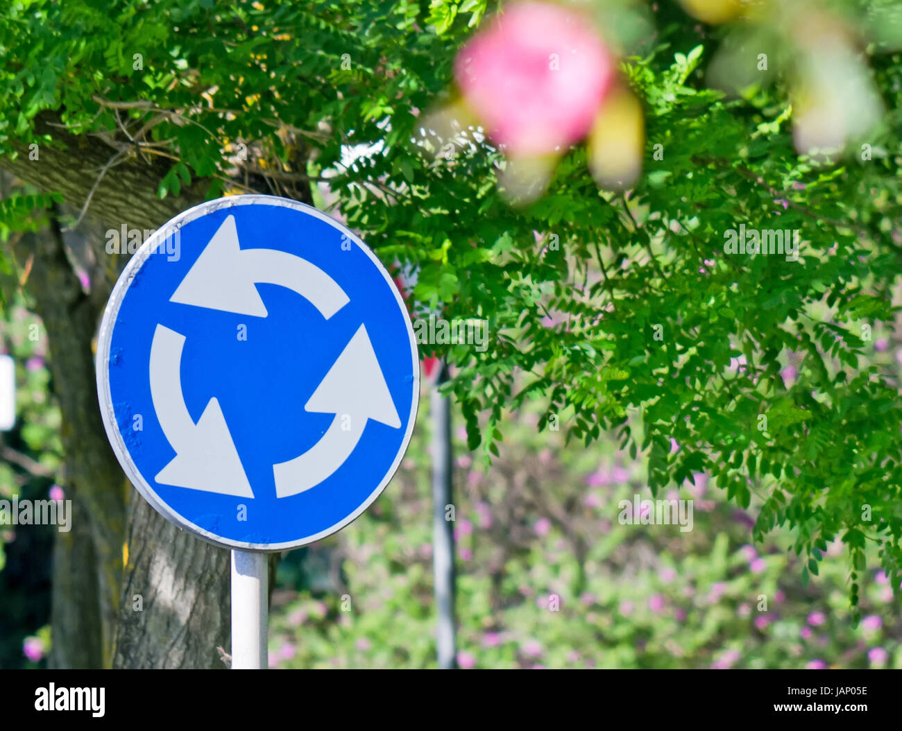roundabout signal in a garden Stock Photo - Alamy