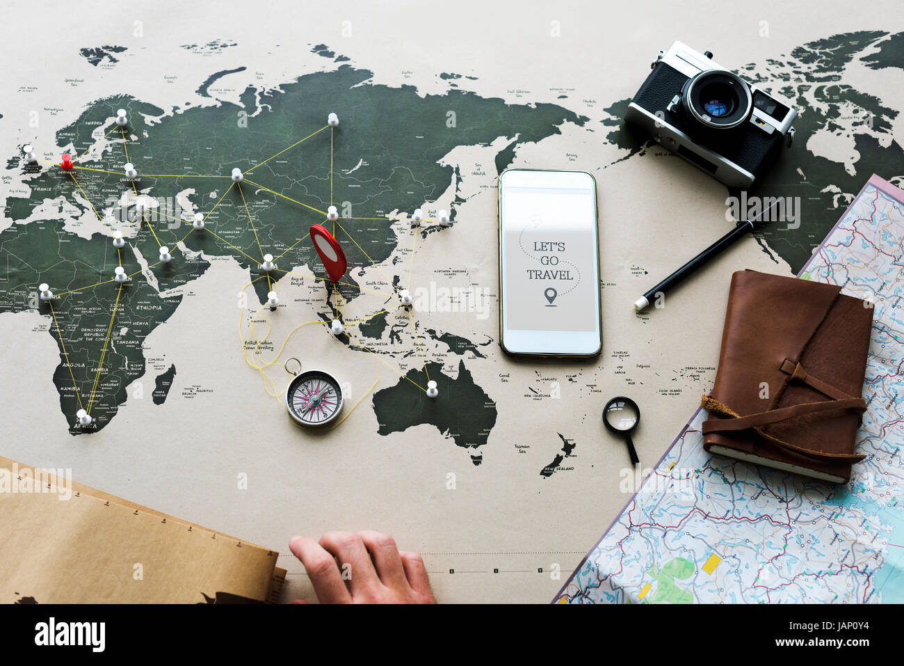 Itinerary planning hi-res stock photography and images - Alamy