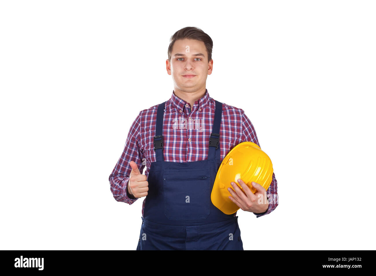 Picture of a handsome young engineer - isolated background Stock Photo ...