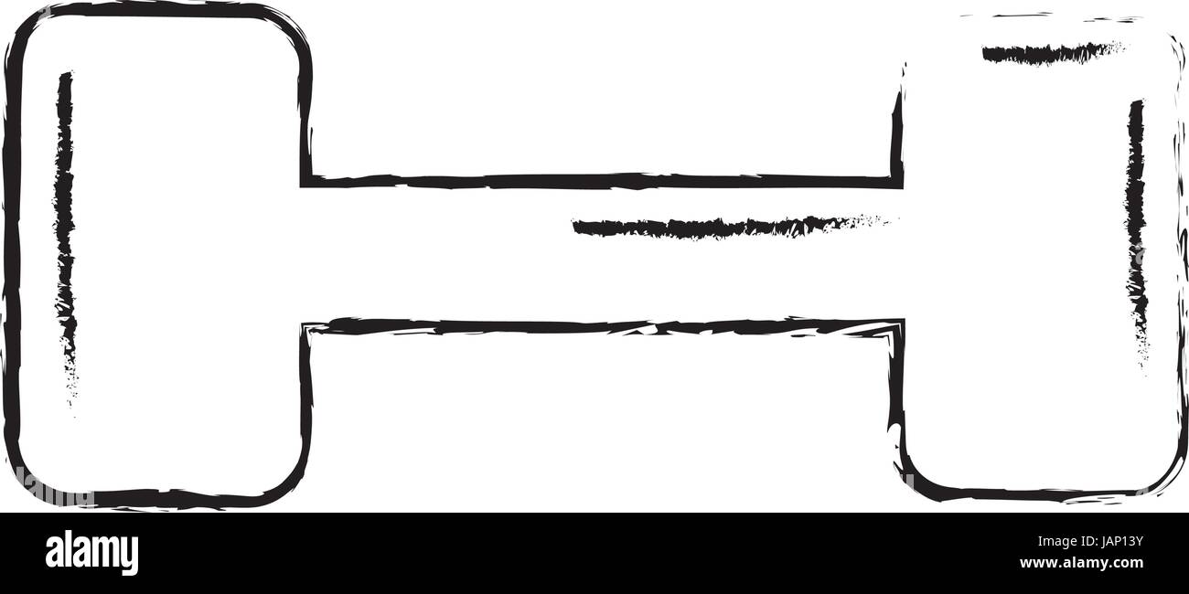 figure dumbbell instrument to do exercise in the gym Stock Vector Image ...