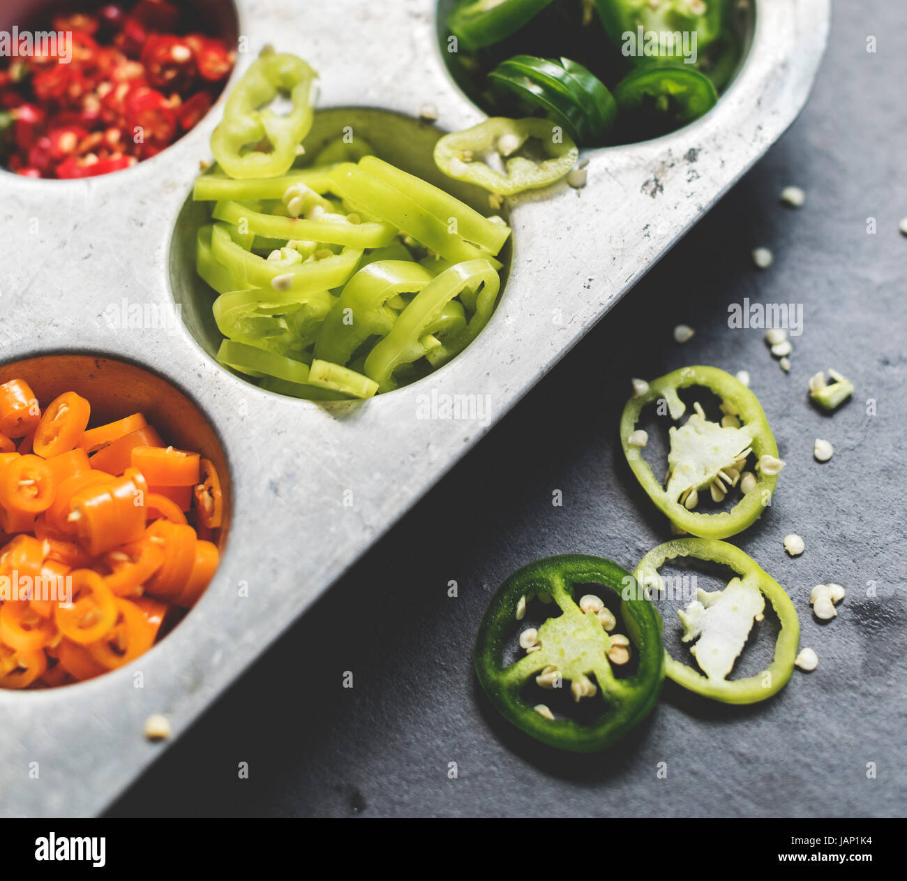 Cut chili hi-res stock photography and images - Alamy