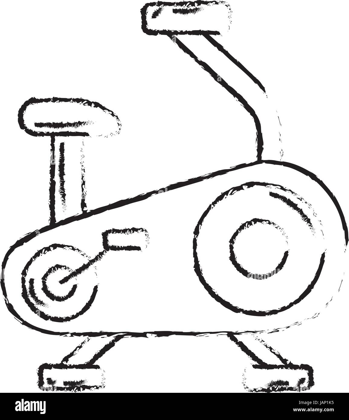 figure bike machine to do exercise and healthy lifestyle Stock Vector ...