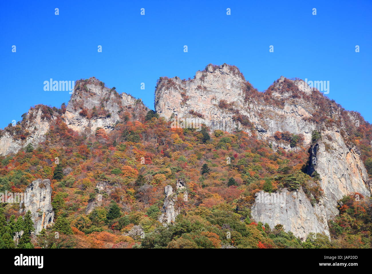 Autumn colours of Mt. Myogi, Gunma, Japan Stock Photo - Alamy