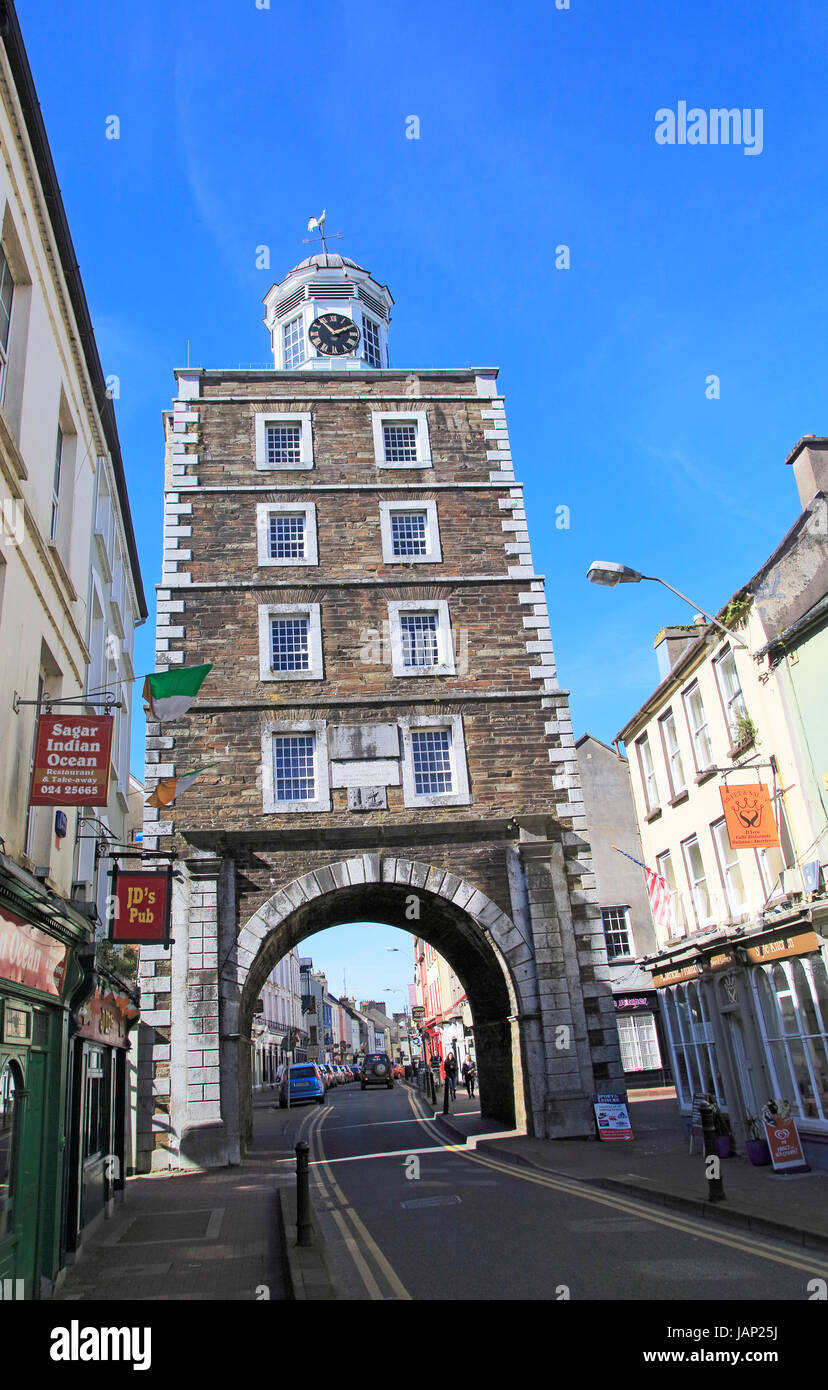 Historic Clock Gate Tower, Youghal, County Cork, Ireland, Irish ...