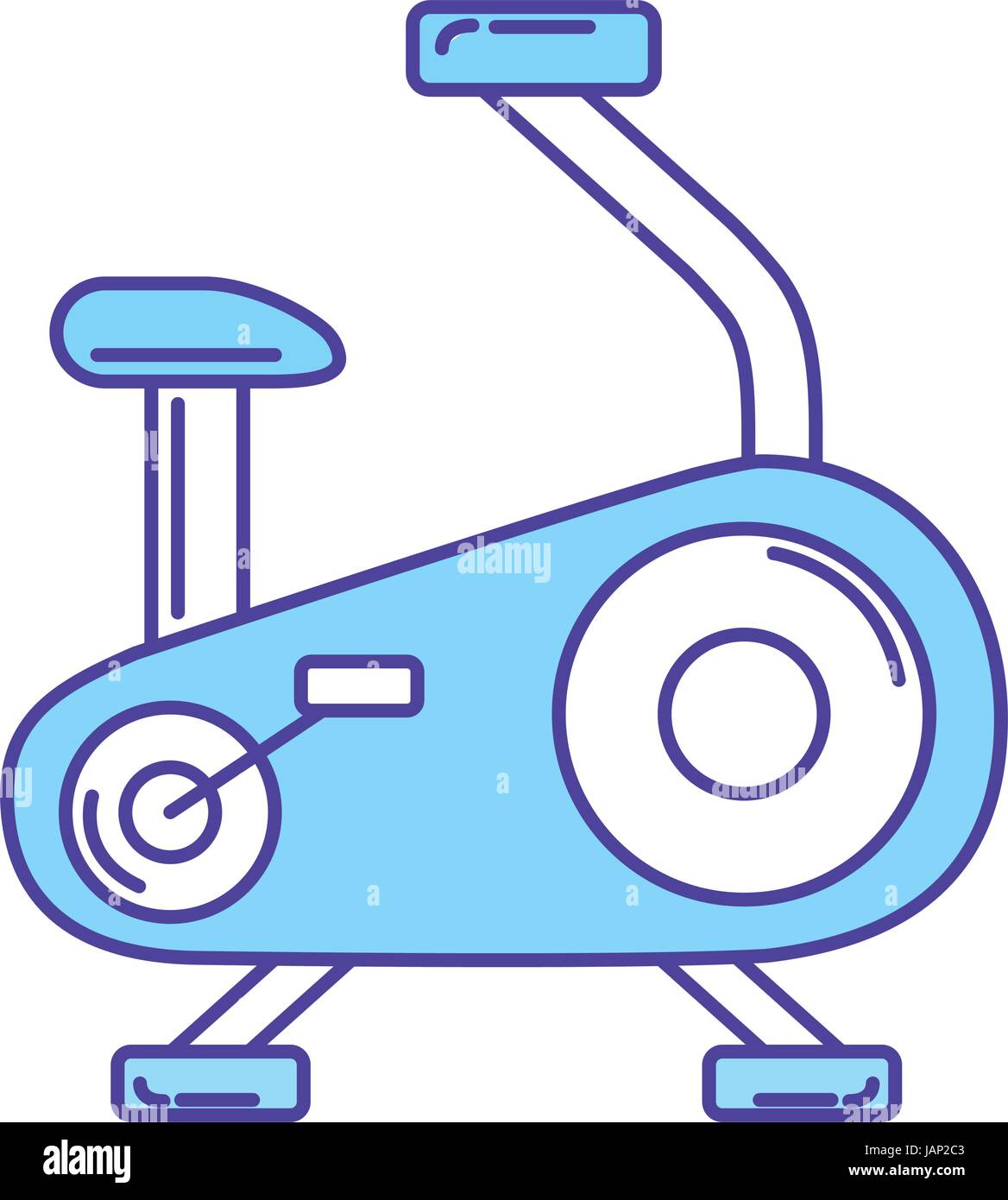 bike machine to do exercise and healthy lifestyle Stock Vector Image ...