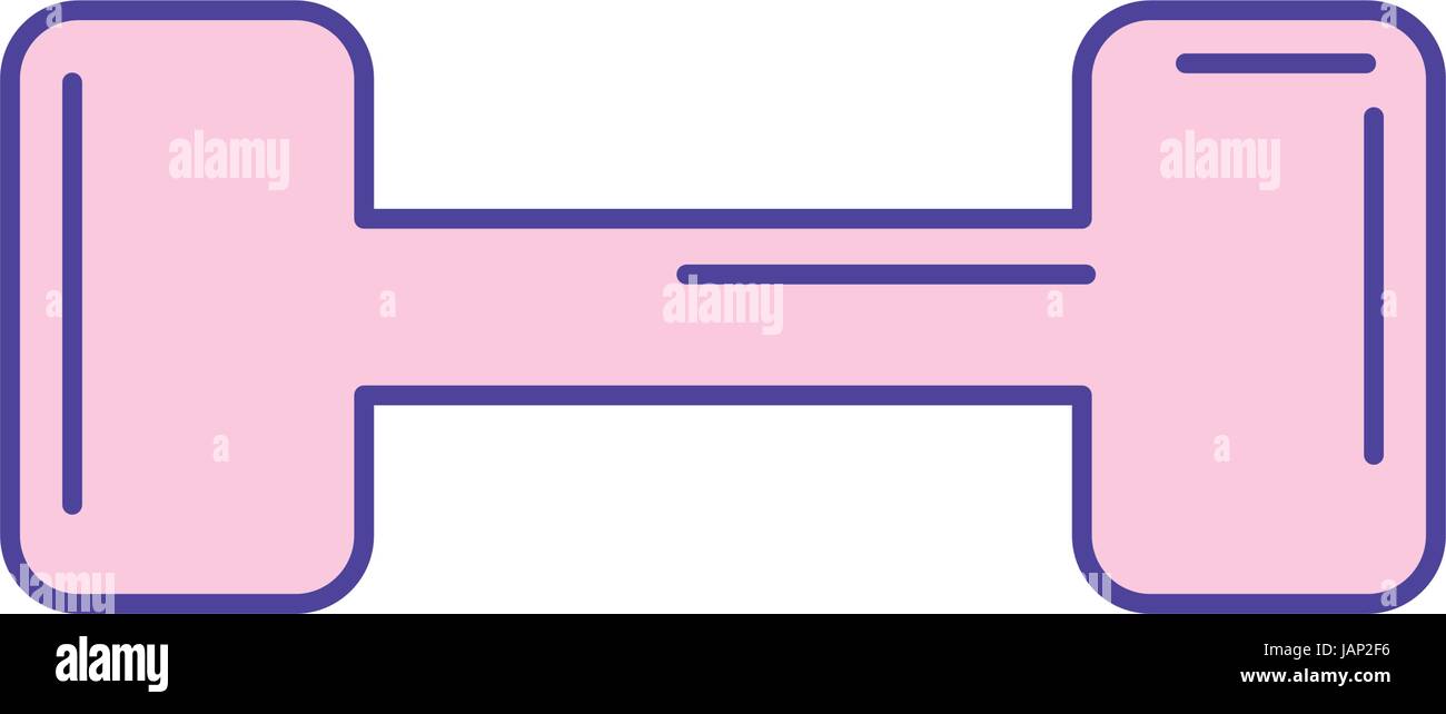 dumbbell instrument to do exercise in the gym Stock Vector Image & Art ...