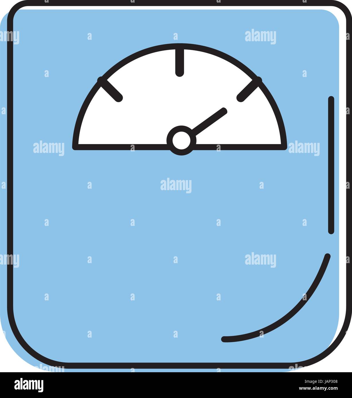 weight machine instrument to measure of kilogram Stock Vector Image ...