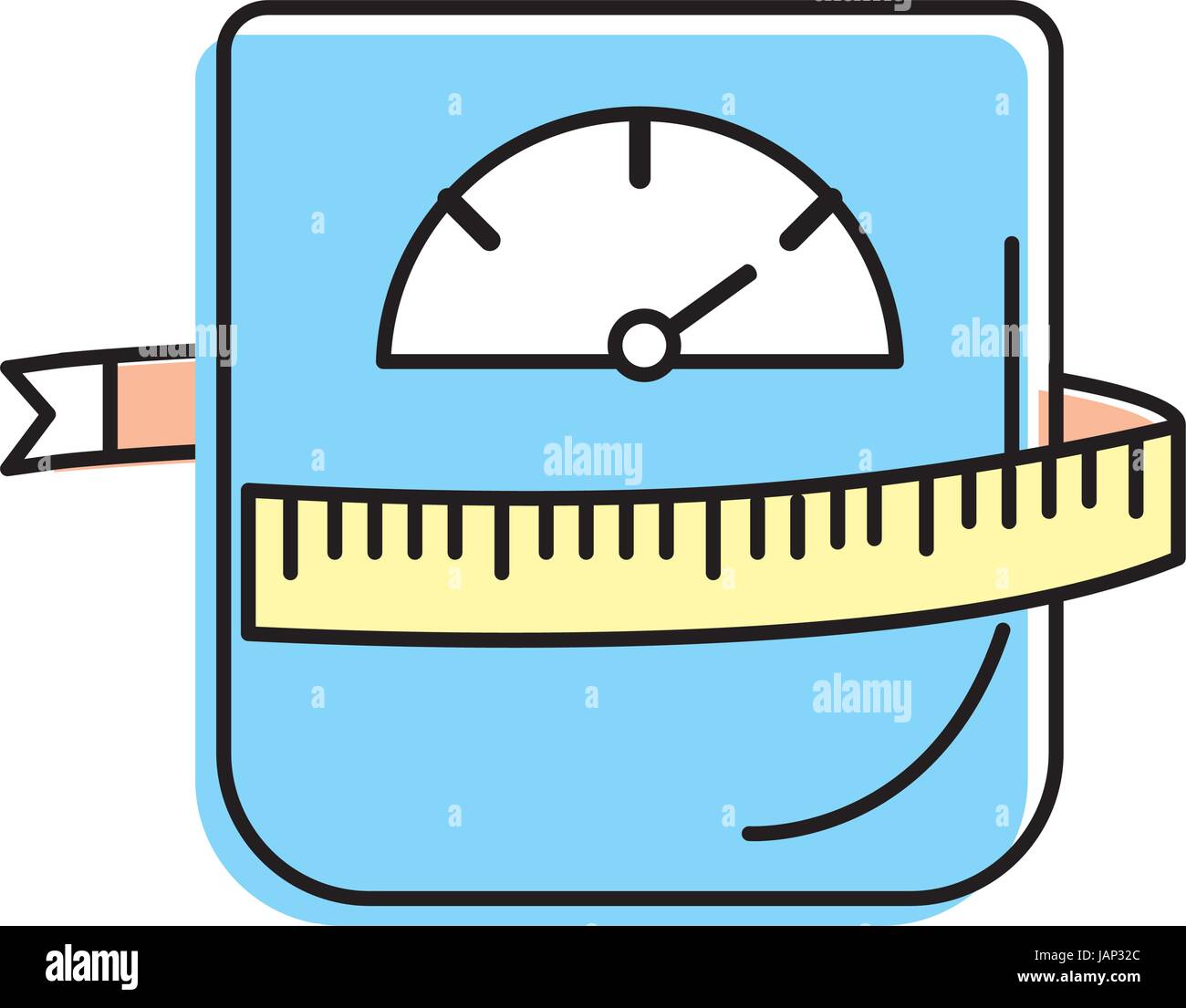 Measuring life Stock Vector Images - Alamy