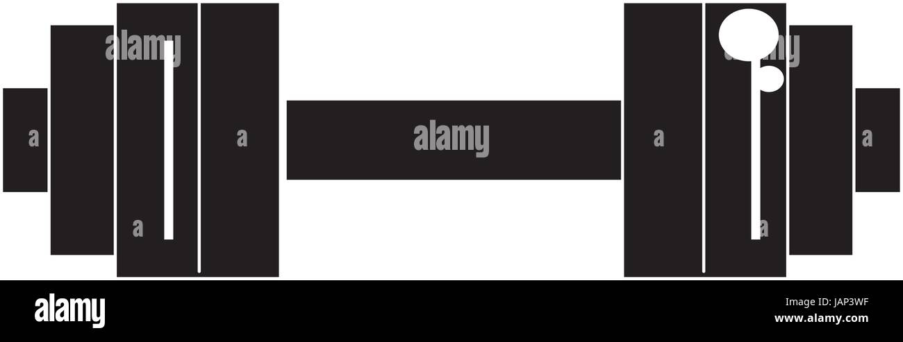 contour dumbbell instrument to do exercise in the gym Stock Vector ...