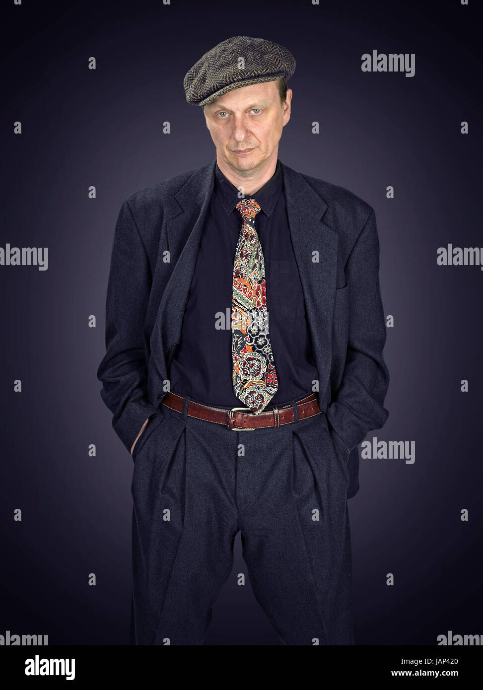 man in suits dress , bad attitude Stock Photo - Alamy