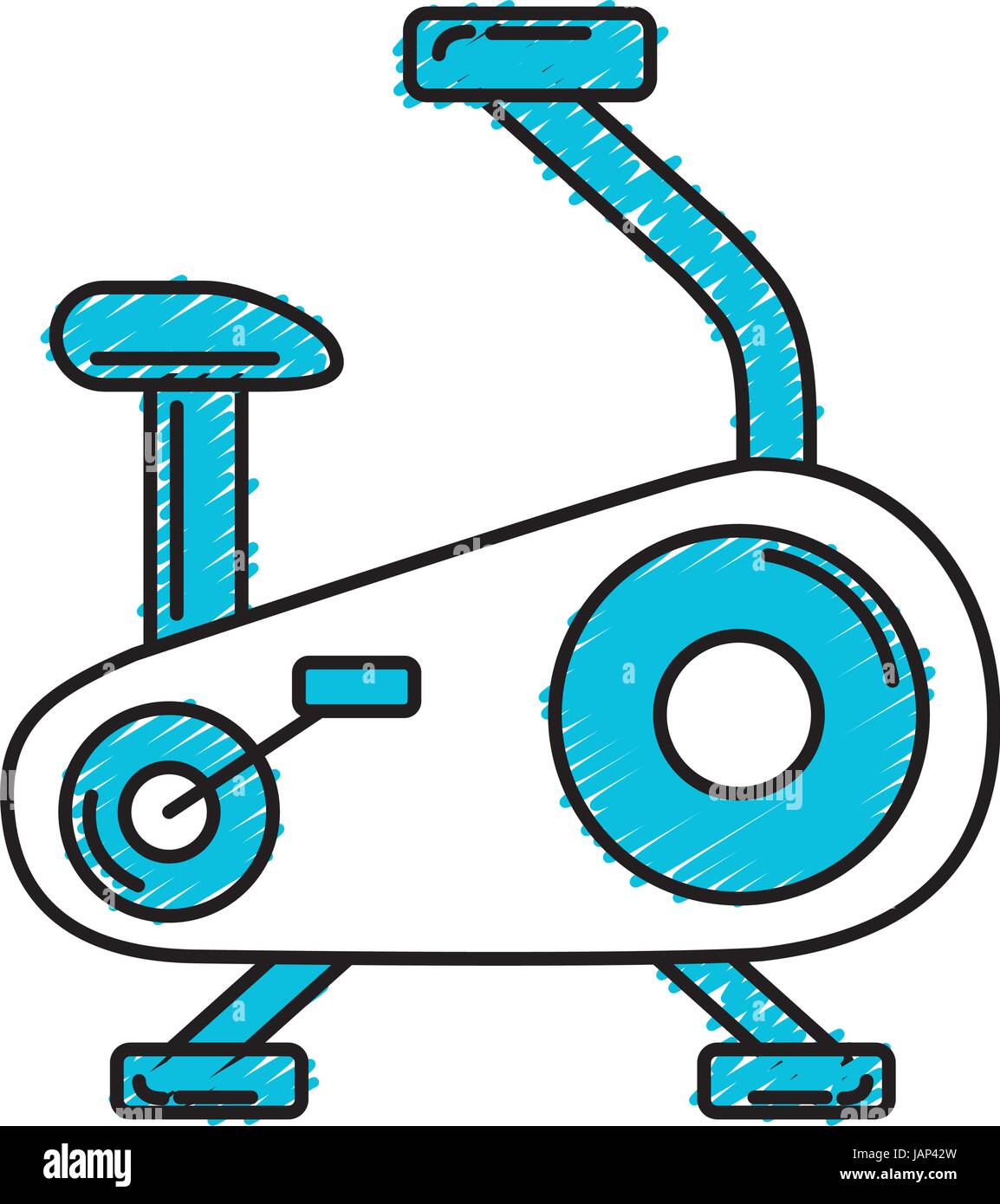 bike machine to do exercise and healthy lifestyle Stock Vector Image ...