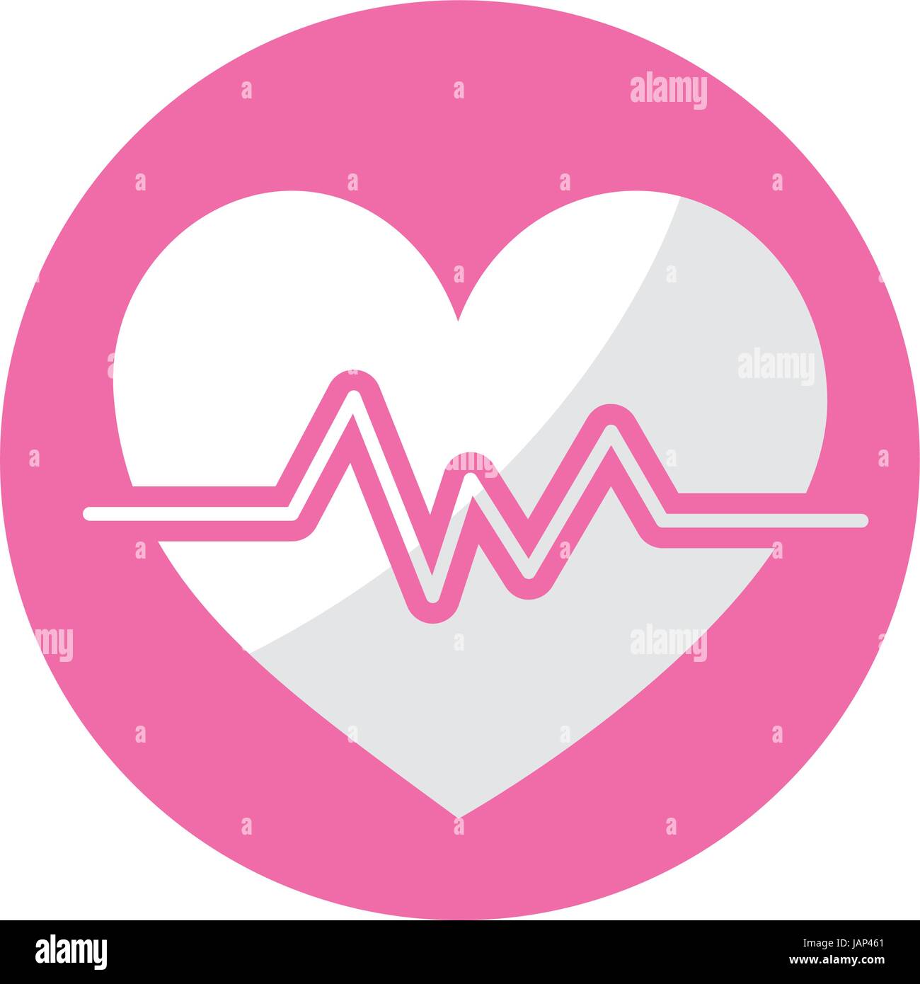 sticker heartbeat to know rhythm cardic and frequency Stock Vector ...