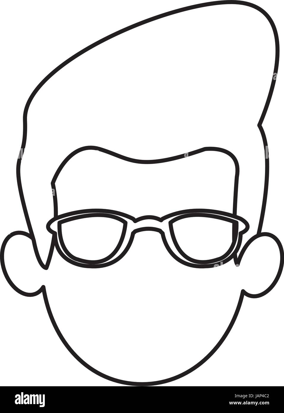 sketch of the man character faceless portrait Stock Vector Image & Art ...