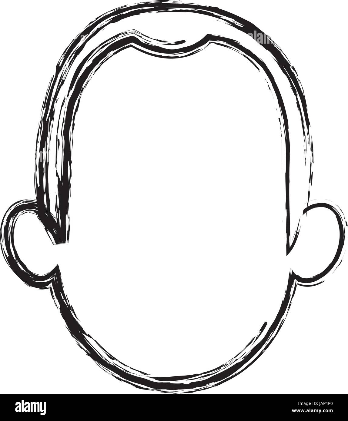 sketch of the man character faceless portrait Stock Vector Image & Art ...