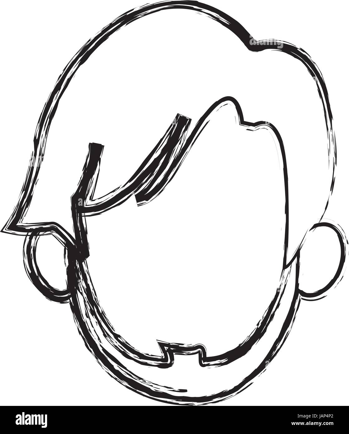 sketch of the man character faceless portrait Stock Vector Image & Art ...