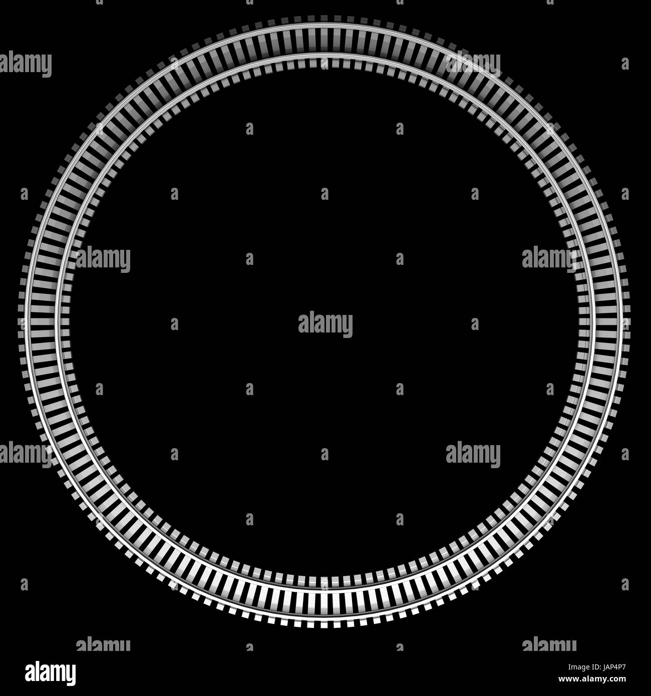 Curved railroad track illustration hi-res stock photography and images ...