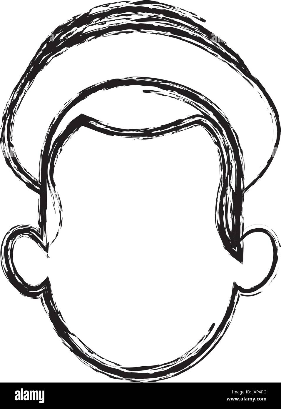 sketch of the man character faceless portrait Stock Vector Image & Art ...