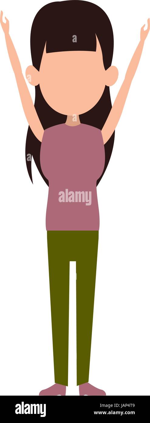 character woman female standing image Stock Vector Image & Art - Alamy