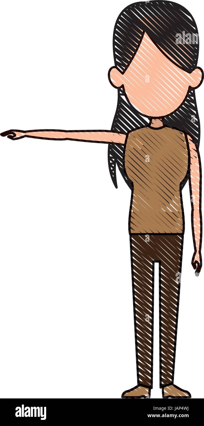 standing woman drawing female young Stock Vector Image & Art - Alamy