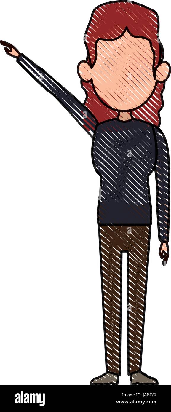 standing woman drawing female young Stock Vector Image & Art - Alamy