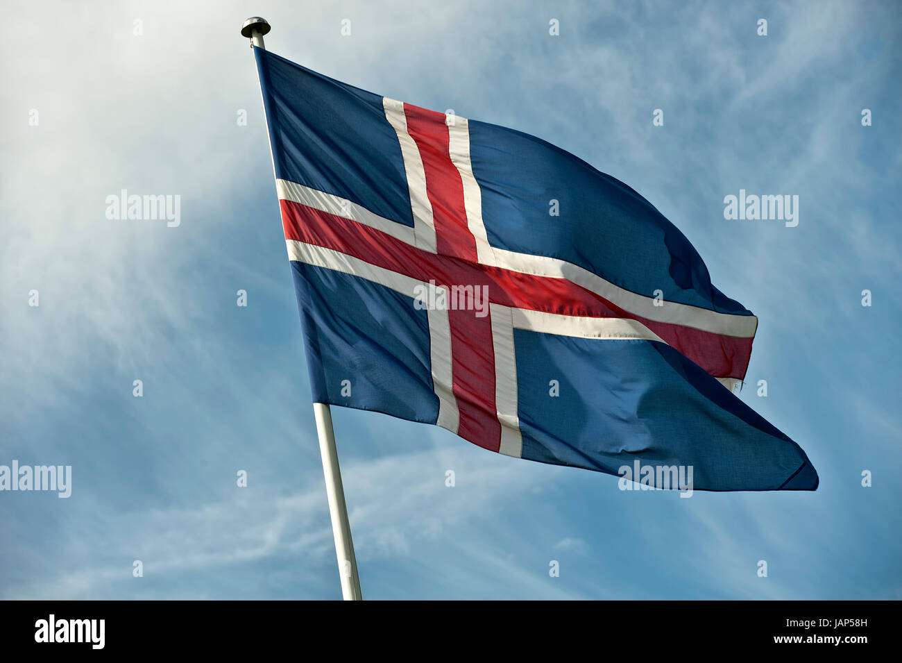Bright background flags iceland hi-res stock photography and images - Alamy