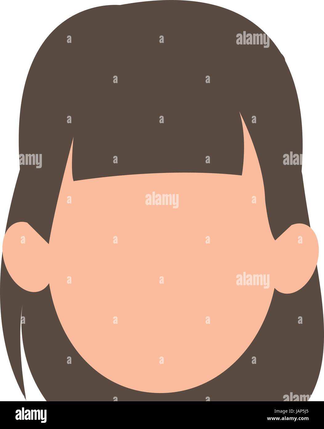 Woman faceless head icon vector hi-res stock photography and images - Alamy