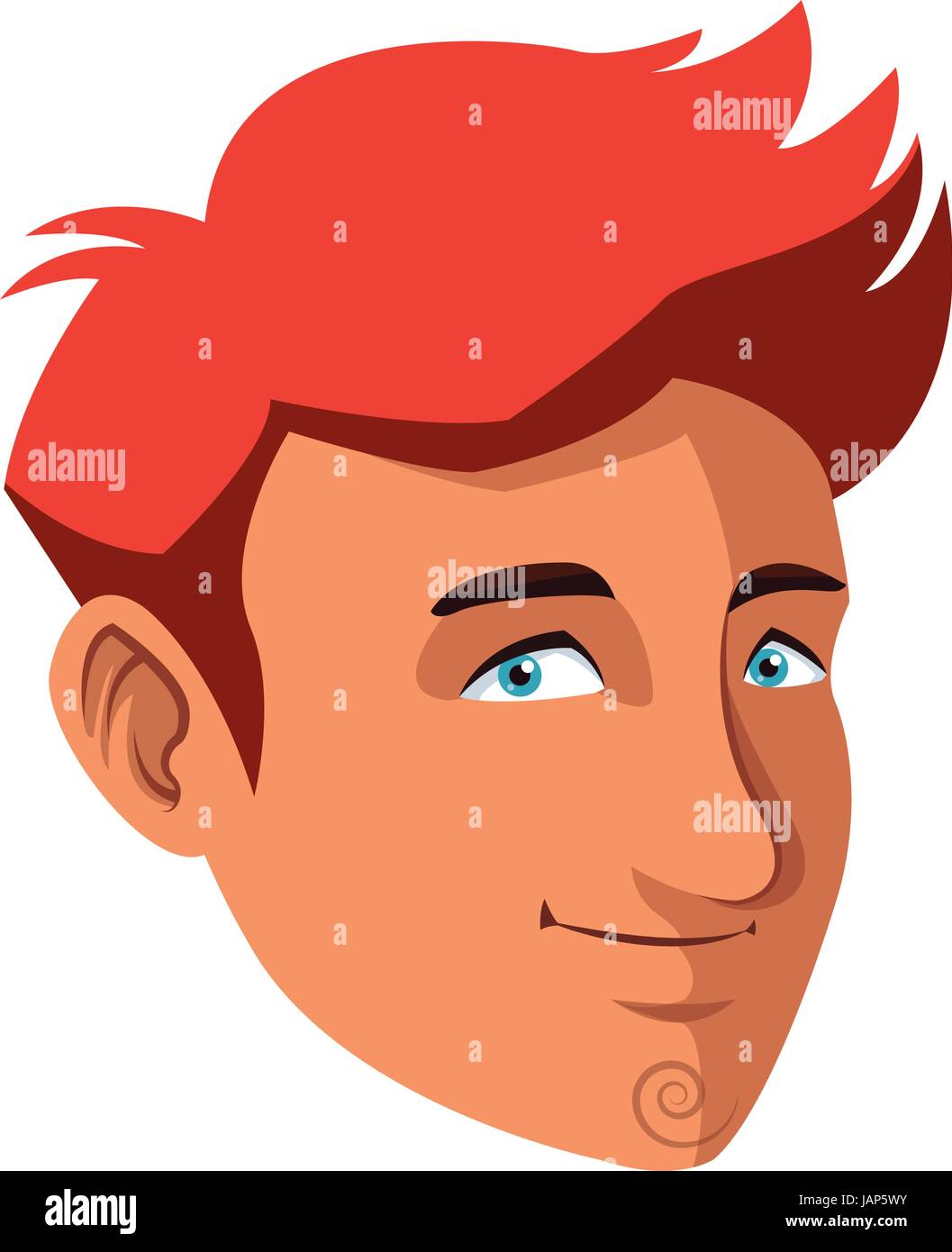 Character man face comic pop Cut Out Stock Images & Pictures - Alamy
